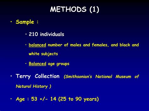 Ppt Comparison Between Various Methods Of Age Estimation In Skeletal