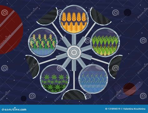 Closed Ecological System Stock Illustration Illustration Of Habitat