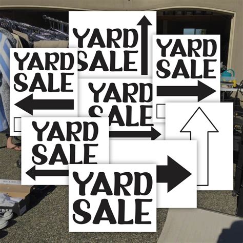 Printable Yard Sale Signs Pdf Sunshine And Rainy Days