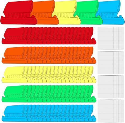 Amazon Com File Folder Tabs Selizo 100 Sets Hanging File Folder Labels 2 Tabs And Inserts