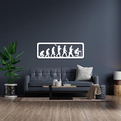 Evolution Wall Art Metal Wall Art Office Wall Art Modern Wall Decor
