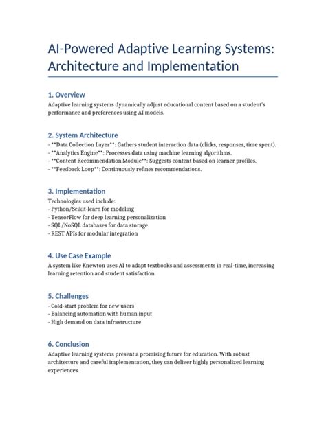 Ai Adaptive Learning Whitepaper Pdf