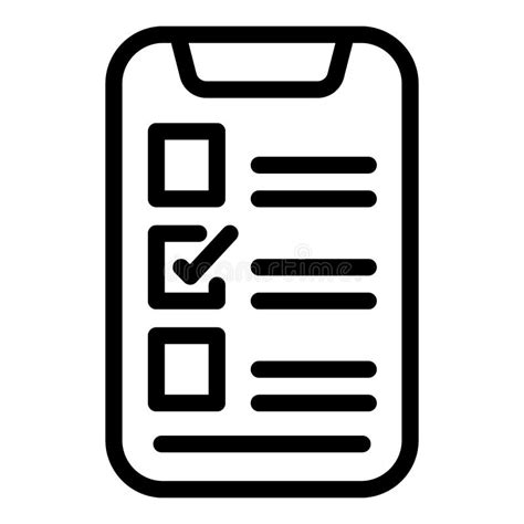 Phone Assignment Icon Outline Style Stock Vector Illustration Of Business Self 200908015