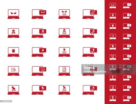 악성 코드 콘텐츠 노트북 컴퓨터 악성 코드 개념 스팸 데이터 온라인 사기 바이러스 벡터 일러스트에 경고 알림 It 지원에 대한 스톡 벡터 아트 및 기타 이미지 Istock