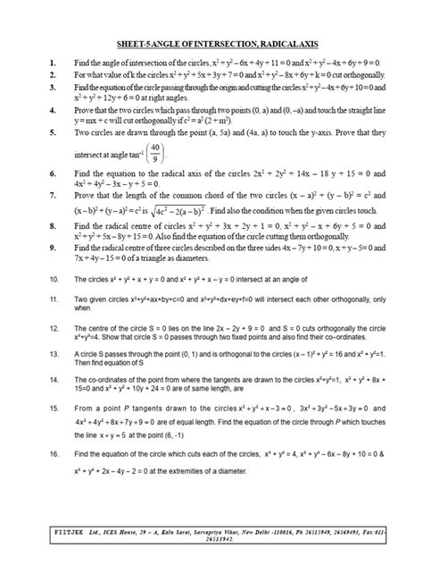 sheet 5 circle download free pdf circle euclidean geometry