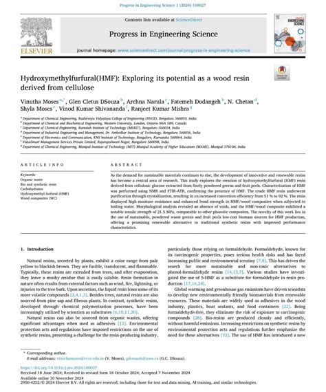 Dr Ranjeet Kumar Mishra On Linkedin I Am Happy To Share That One Of Our Research Article