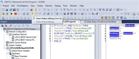 Xgb Plc Simulator Structured Text St Acc Automation Plc