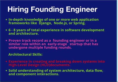 Umesh Kumar On Linkedin Hiring Founding Engineer Key Responsibilities