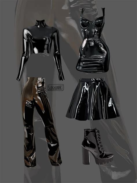 Vinyl Clothes Step By Step Tutorial Ekaterina Egorova Latex Drawing
