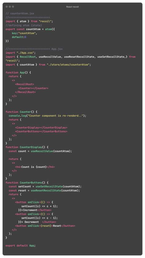Bheemaraya A On Linkedin Reactjs Recoil Statemanagement