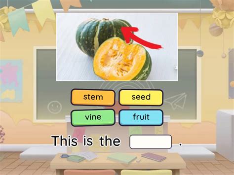 Pumpkin Diagram Complete The Sentence