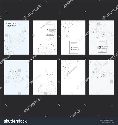 Vector Connect Lines Dots Brochure Template Stock Vector Royalty Free