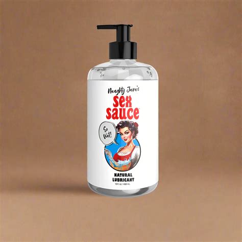 Naughty Janes Sex Sauce Natural Lubricant 16 Oz