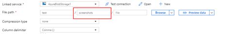 Unable To Create A Folder Inside A Blob Container Using Azure Data Factory Stack Overflow