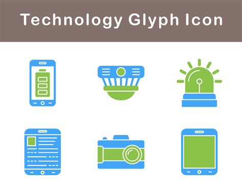 Technology Vector Icon Set 21496023 Vector Art At Vecteezy