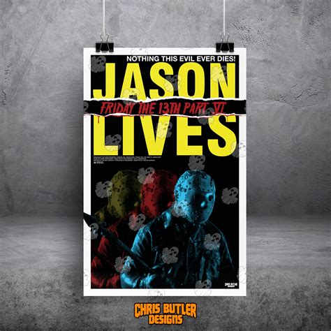 Friday The 13th Part Vi Jason Lives 11x17 Alternative Movie Poster