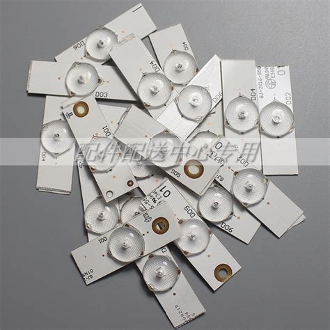 100pcs Factory Cut Backlight 3v 6v Convex Concave Lens Universal Lcd Tv Modified Led Lamp