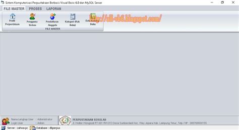 Aplikasi Simpus Berbasis Visual Basic 60 Dan Mysql Server Kumpulan Source Code Aplikasi