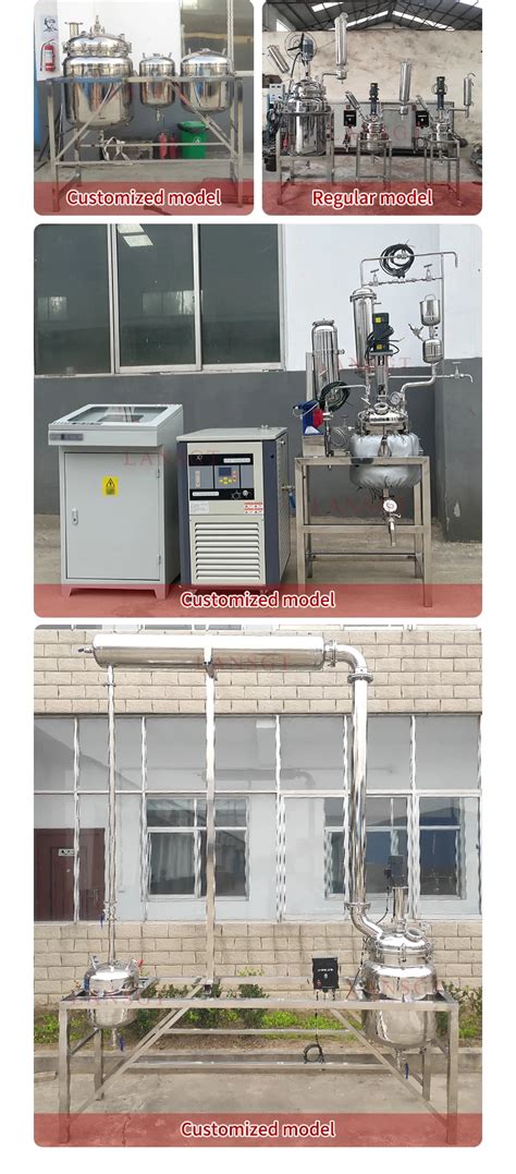 Lansgt Lab Automatic Continuous Stirred Tank Reactor Stainless Steel Reactor Heating Chilling