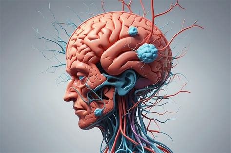 Premium Photo Human Brain And Nerve Forming A Futuristic Face Illustrating The Power Of Our