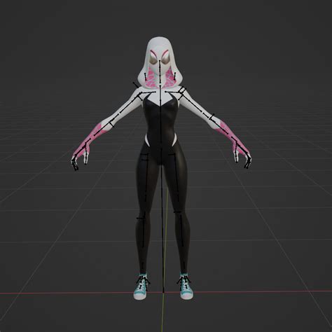 Spider Gwen Fortnite 3d Model By Shevraar