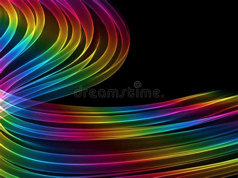 Abstract Colorful Light Waves Background Stock Illustration Illustration Of Backdrop
