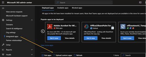 centralized deployment of the outlook add in