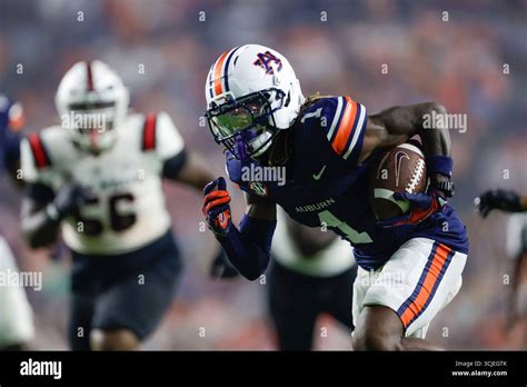 Auburn Wide Receiver Eric Singleton Jr 1 Runs For A Touchdown During The Second Half Of An