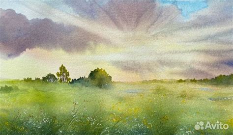 Картина акварель купить в Москве Хобби и отдых Авито