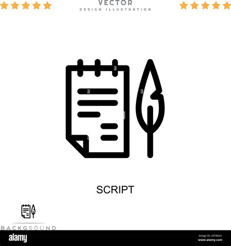 Script Icon Simple Element From Digital Disruption Collection Line Script Icon For Templates