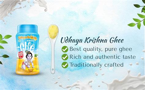 Udhaya Krishna Ghee 1 Litre Pack Of 1 Authentic And Traditional