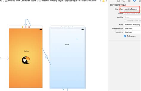 Ios Receiver Has No Segue With Identifier Popupsegue Swift 3