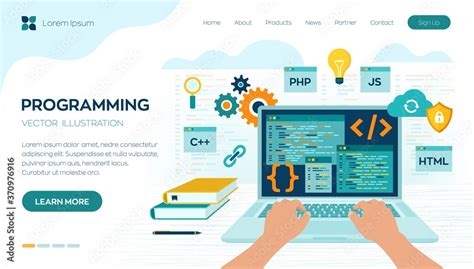Programming Banner Coding Best Programming Languages Development And Software Concept