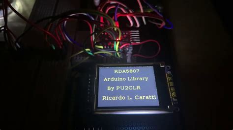 fm receiver with pu2clr rda5807 arduino library rds rbds first test