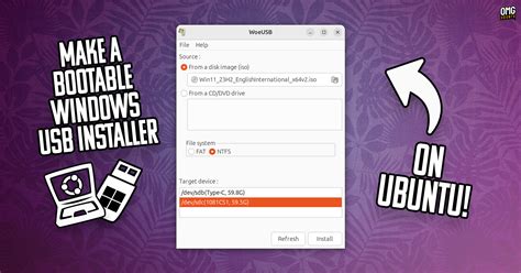 Create A Bootable Windows USB On Ubuntu With WoeUSB OMG Ubuntu