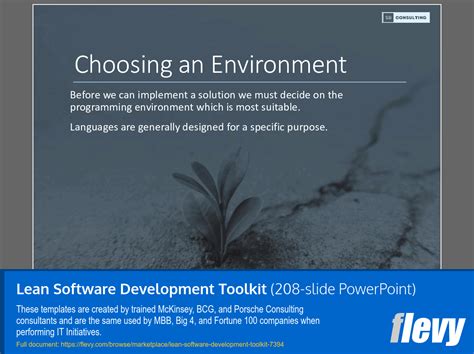 lean software development toolkit ppt slide deck