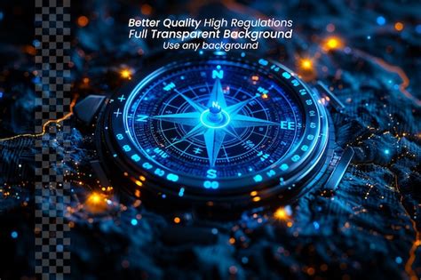 Futuristic Data Visualization Compass Psd High Quality Free Psd Templates For Download Freepik