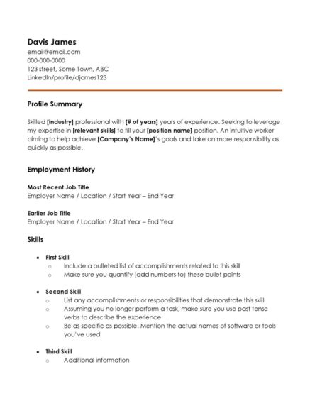 18 Functional Resume Examples Guide Templates