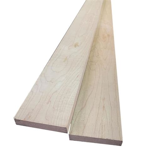 Swaner Hardwood 1 In X 4 In X 8 Ft Maple S4s Board 2 Pack