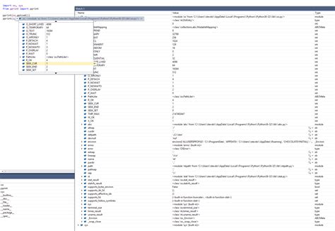tooltip watch missing module members · issue 763 · microsoft ptvsd