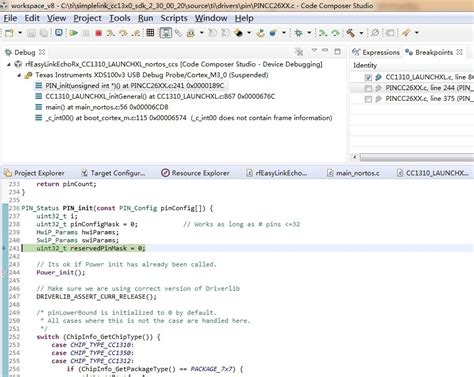 ccs cc1310 fail to init pin for my custom board sub 1 ghz forum
