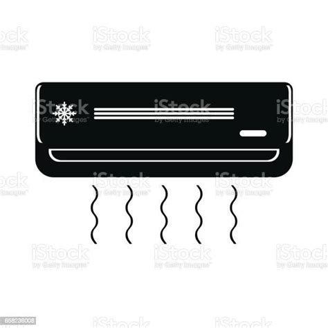 에어컨 아이콘입니다 컨디셔너 흰색 배경에 고립의 벡터 그림입니다 0명에 대한 스톡 벡터 아트 및 기타 이미지 0명 건강관리와 의술 기후 묘사 Istock