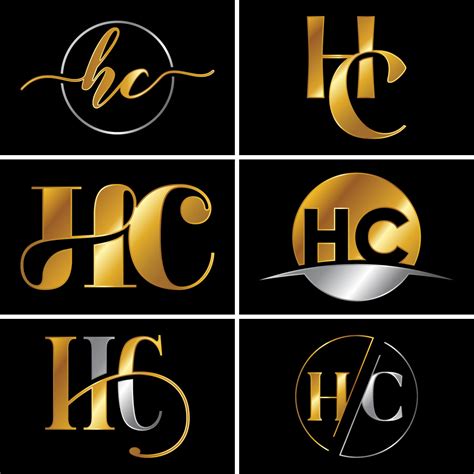 Initial Letter H C Logo Design Vector Template Graphic Alphabet Symbol
