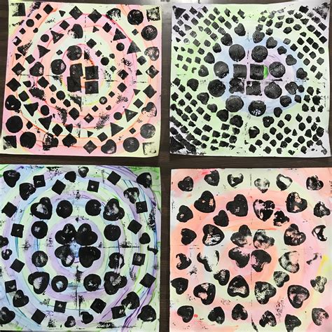 Elements Of The Art Room 4th Grade Collagraph Printmaking