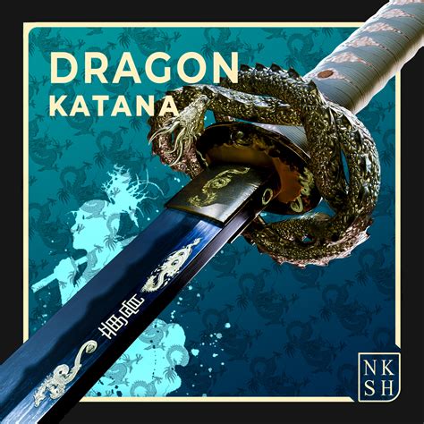 Blue Dragon Katana