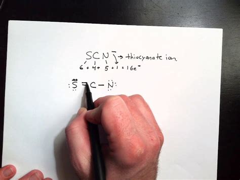 Thiocyanate Ion Lewis Structure
