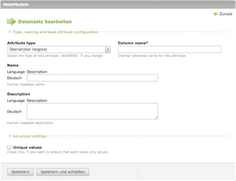 Metamodels Backend Attribute Contao Community Documentation