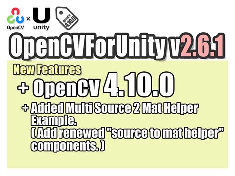 RELEASED OpenCV For Unity Community Showcases Unity Discussions