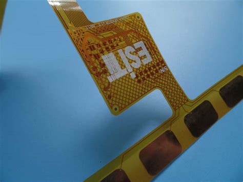 Double Sided Flexible PCBs Mm Thick Polyimide PCBs Yellow Coverlay FPC PCB