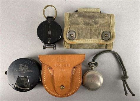 Group Of Ww2 Us Military Compasses Matthew Bullock Auctioneers